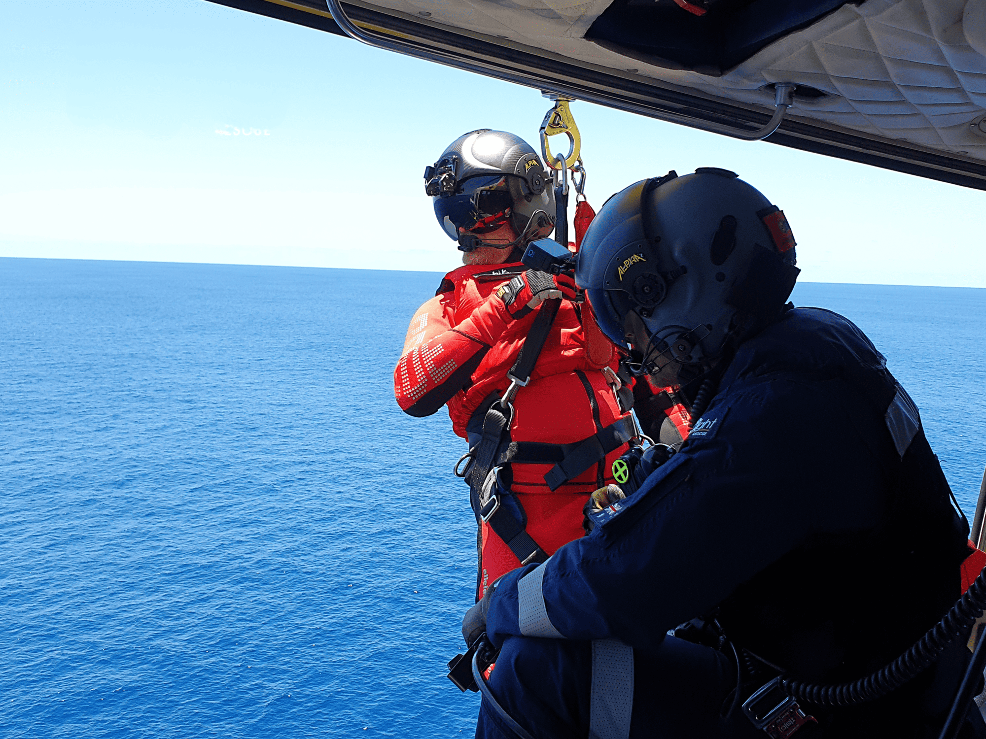 RACQ LifeFlight Rescue winches man from offshore fishing boat - LifeFlight