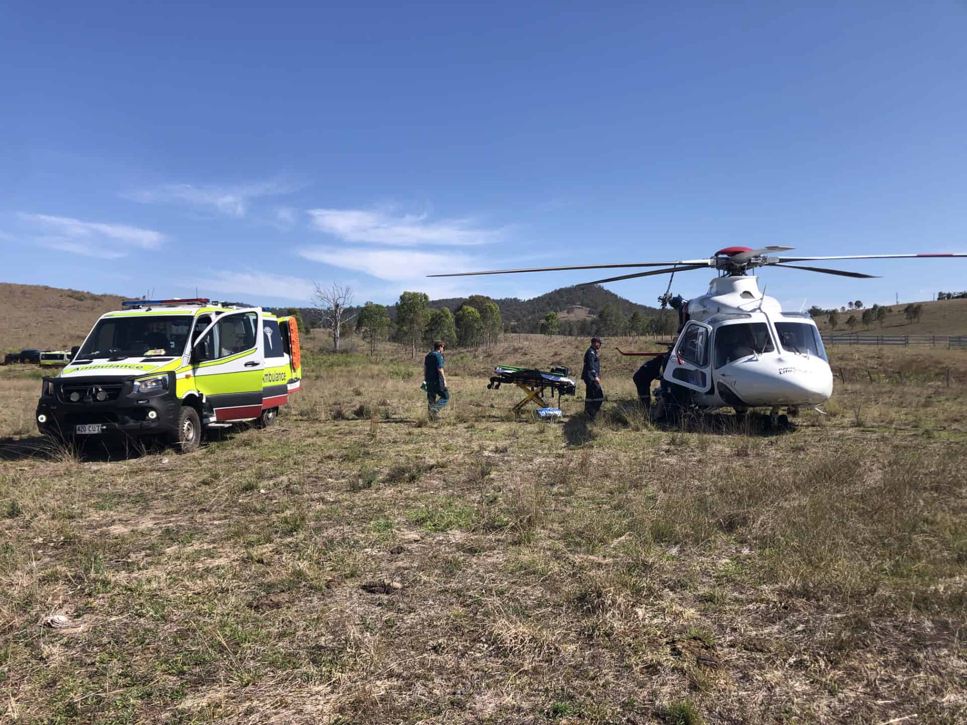 Patient airlifted after private property motor vehicle accident ...