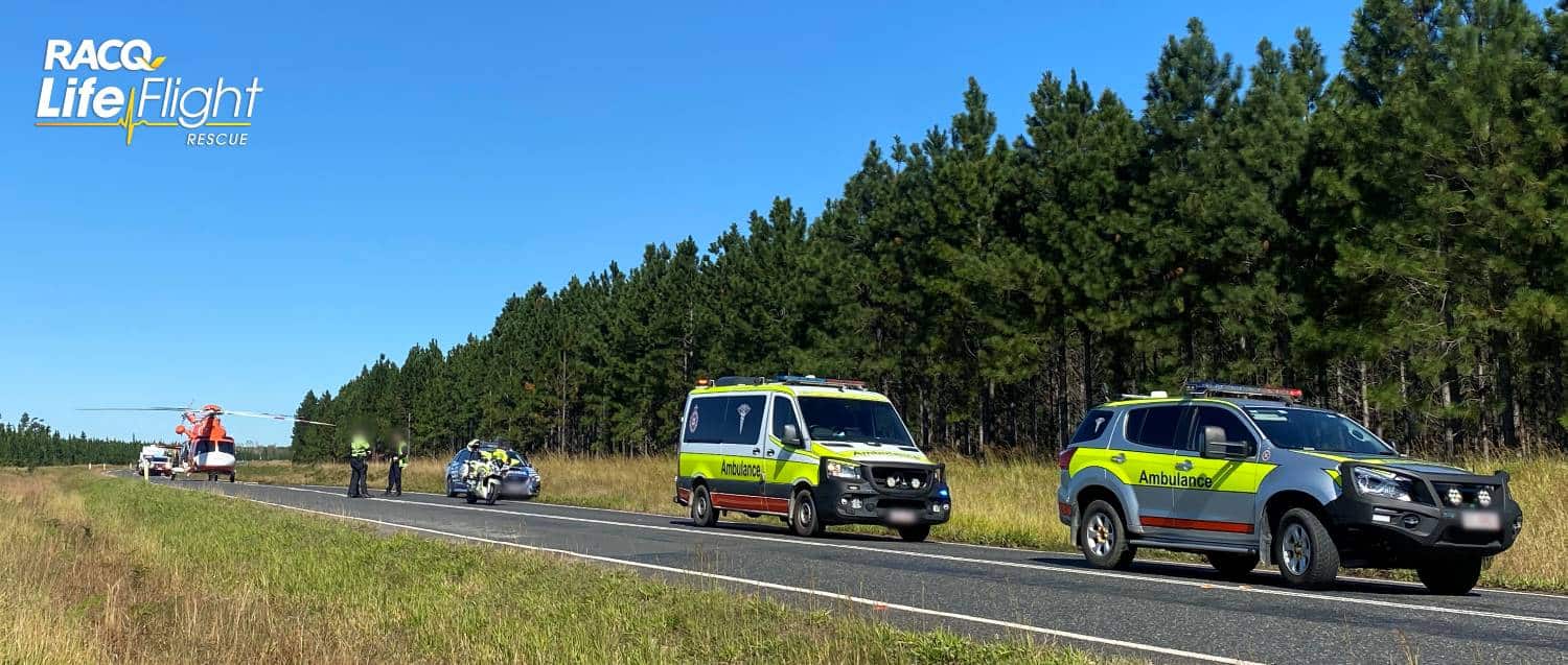 RACQ LifeFlight Rescue airlifts critically injured driver after ...