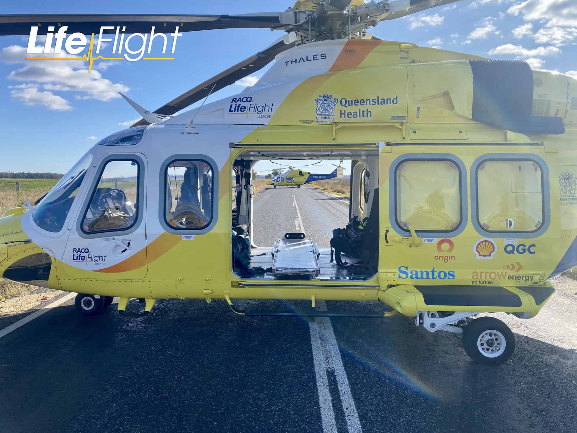 Two LifeFlight choppers respond to serious two vehicle crash - LifeFlight