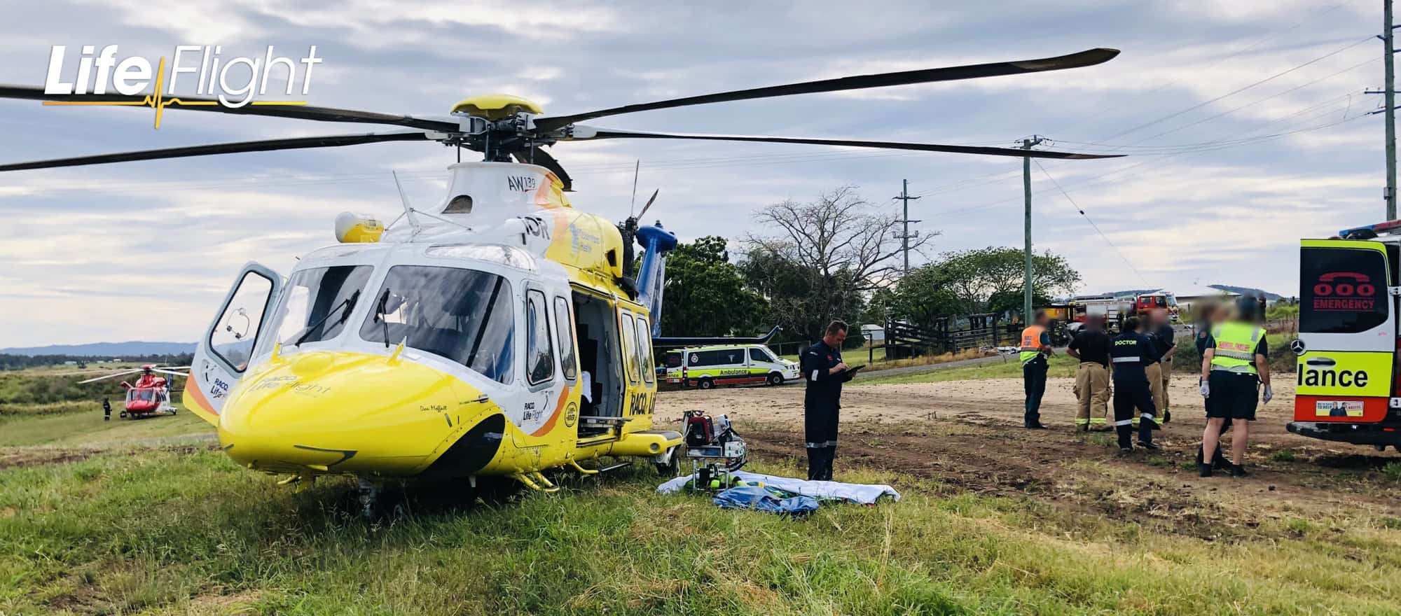 LifeFlight airlifts seriously injured teen from fiery crash - LifeFlight