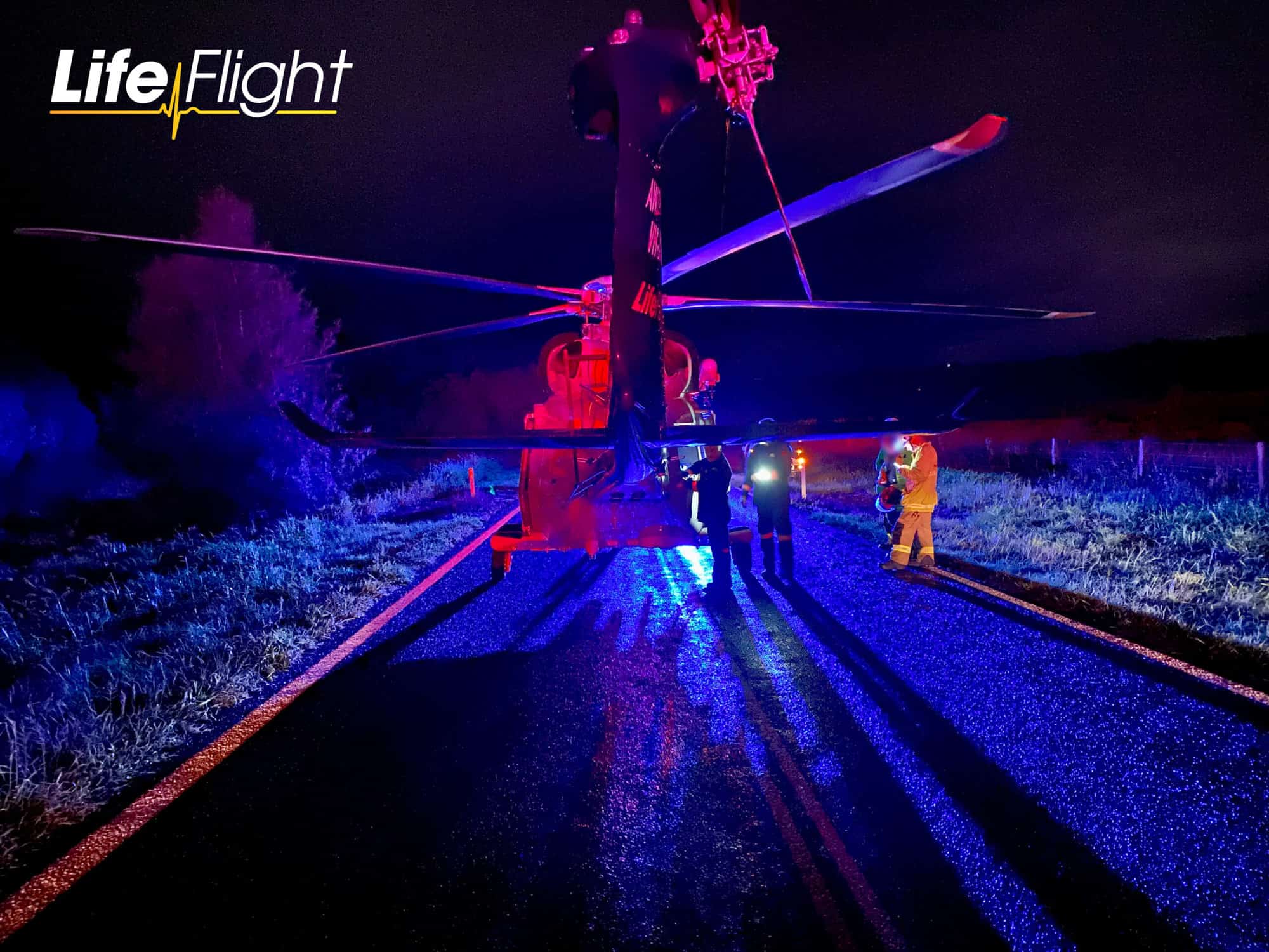 Woman airlifted after serious single-vehicle crash - LifeFlight