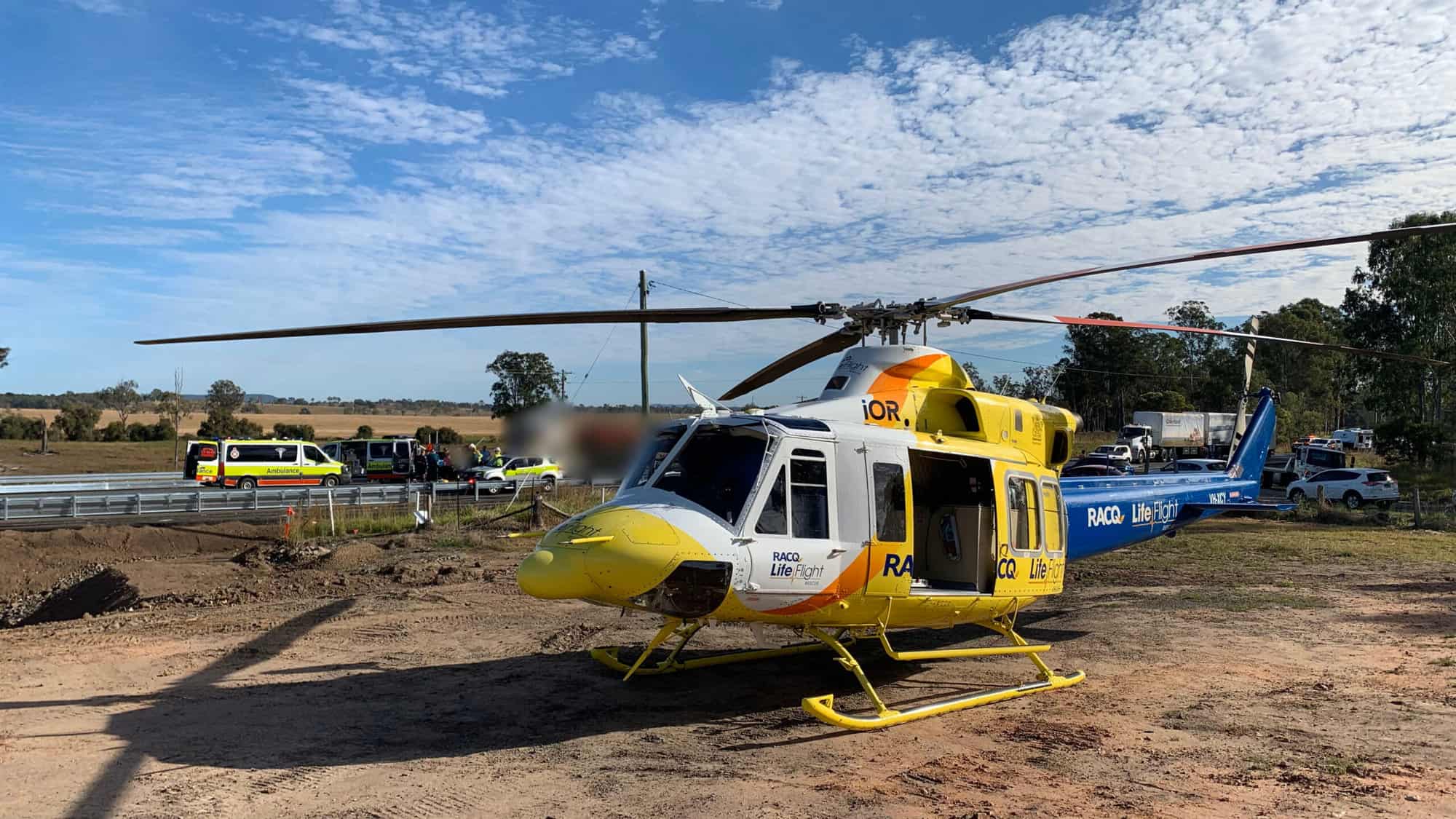 RACQ LifeFlight Rescue airlifts critically injured driver after serious ...