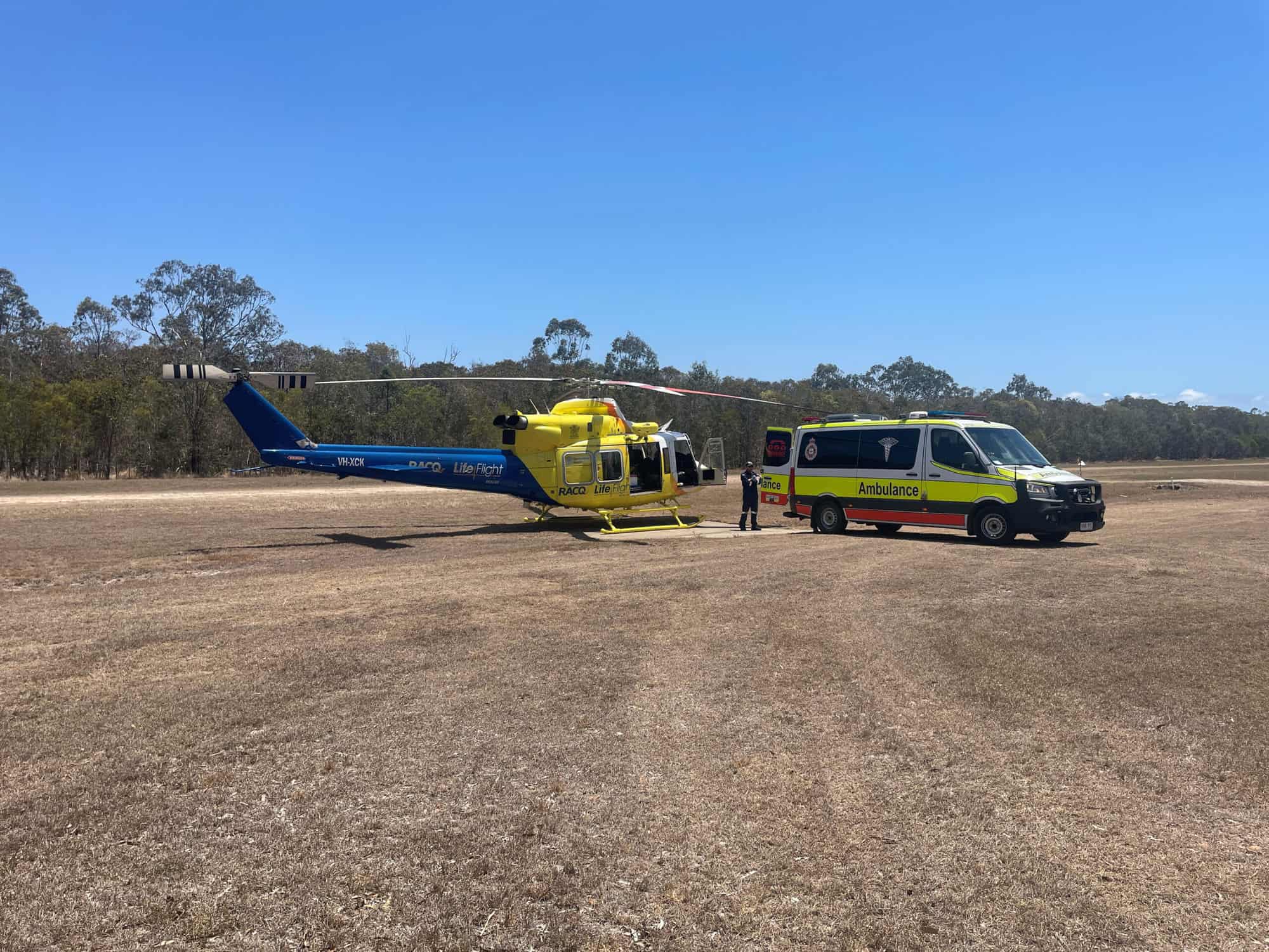Choppers tasked to simultaneous snake bites - LifeFlight