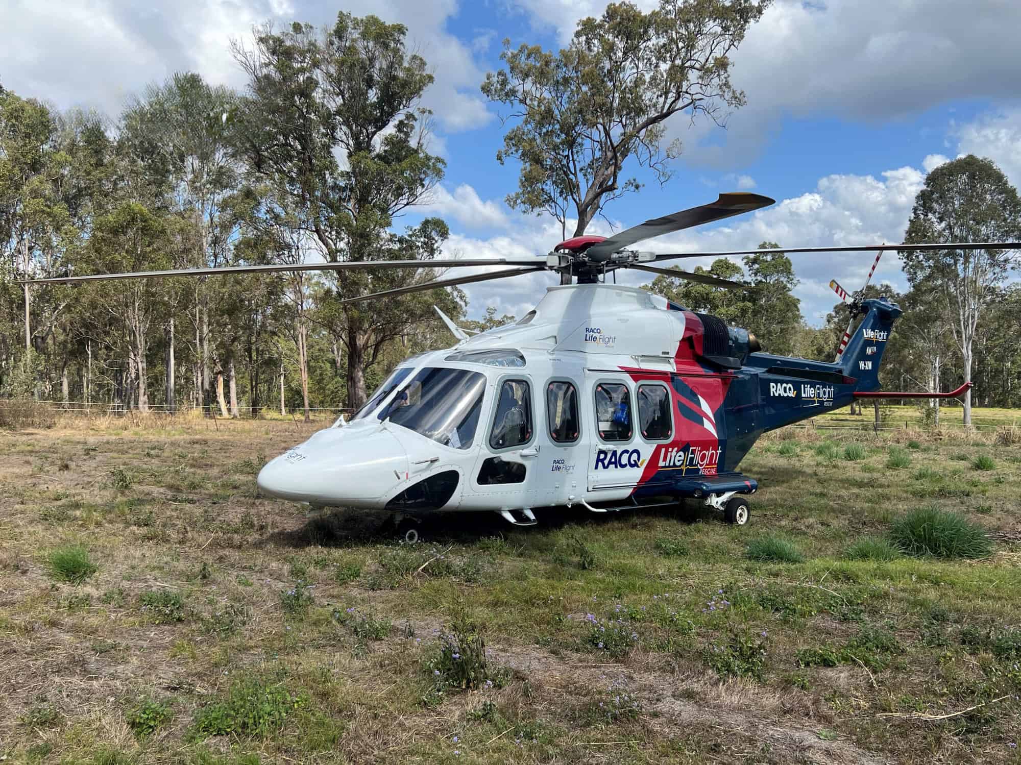 RACQ LifeFlight Rescue airlifts man after car flips in bushland ...