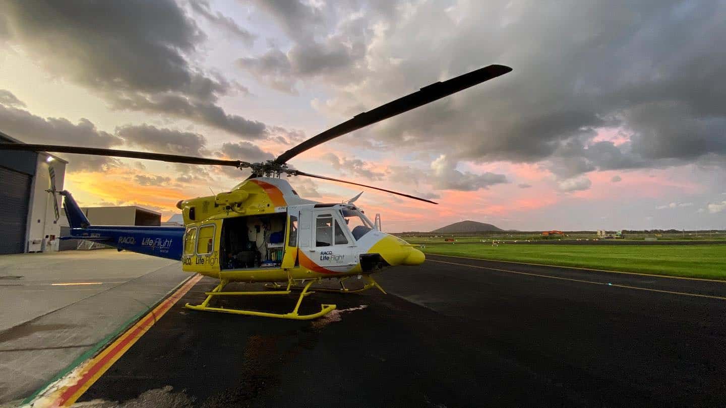 RACQ LifeFlight Rescue airlifts woman impaled on a garden stake ...