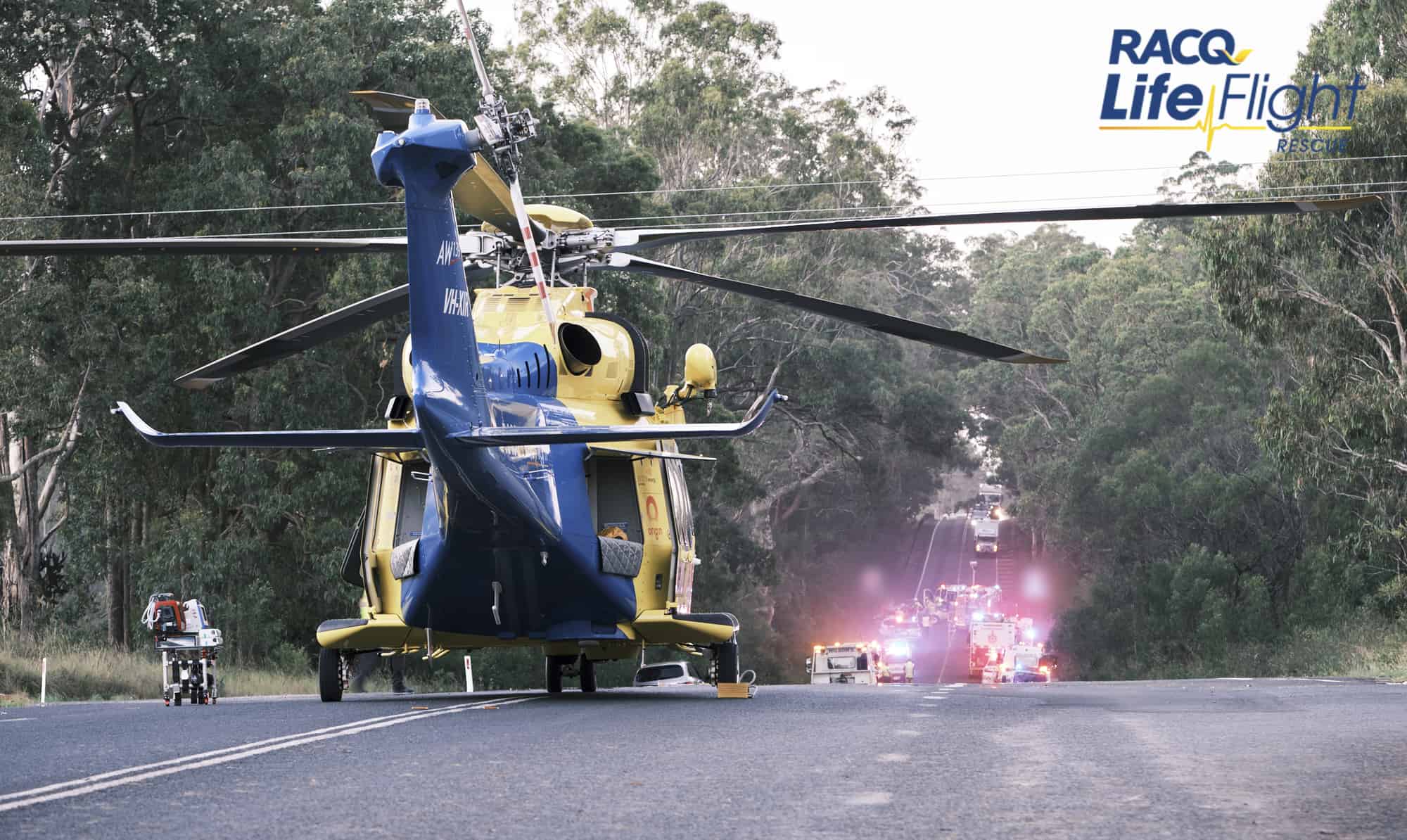 Driver cut free from car after head-on crash - LifeFlight