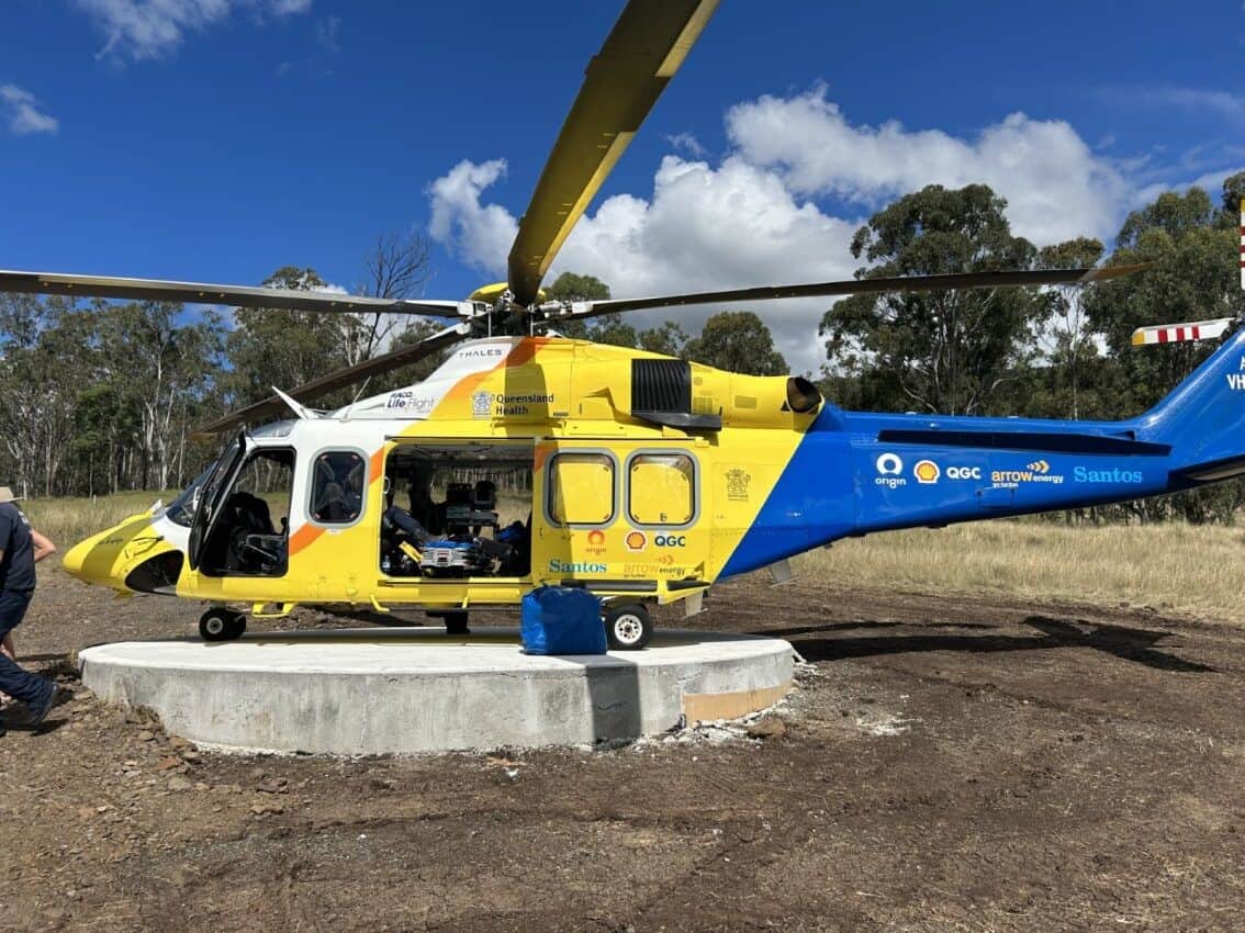 Southern Downs campers will be safer with a new helipad - LifeFlight