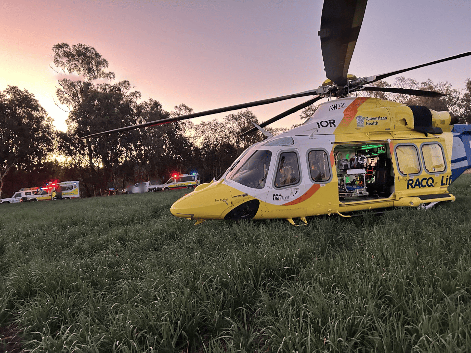 Motocross rider airlifted after colliding with a barbed wire fence ...