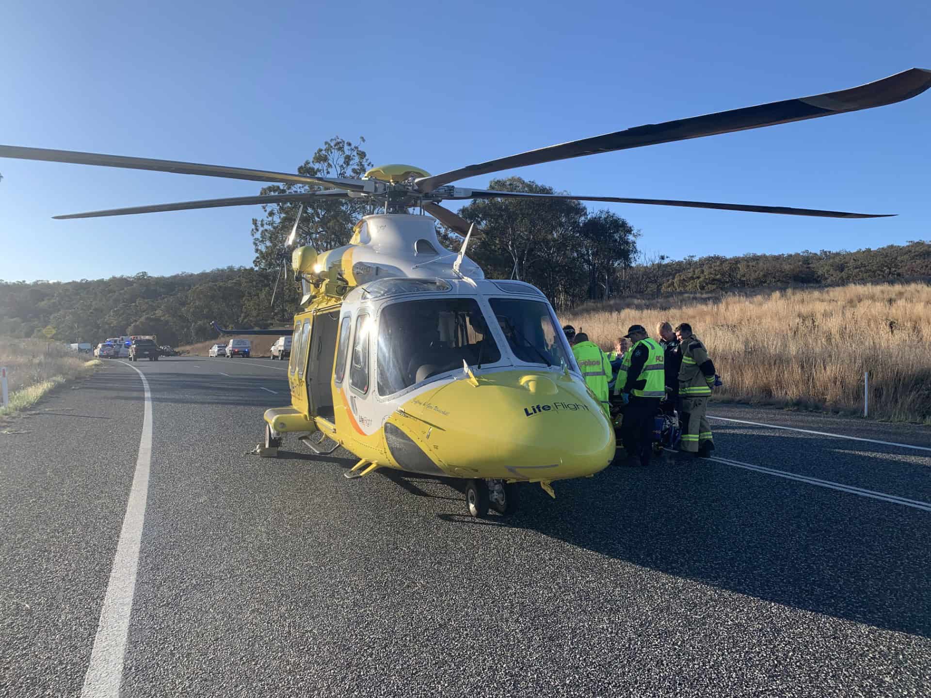 LifeFlight airlifts driver after two-vehicle head-on collision - LifeFlight