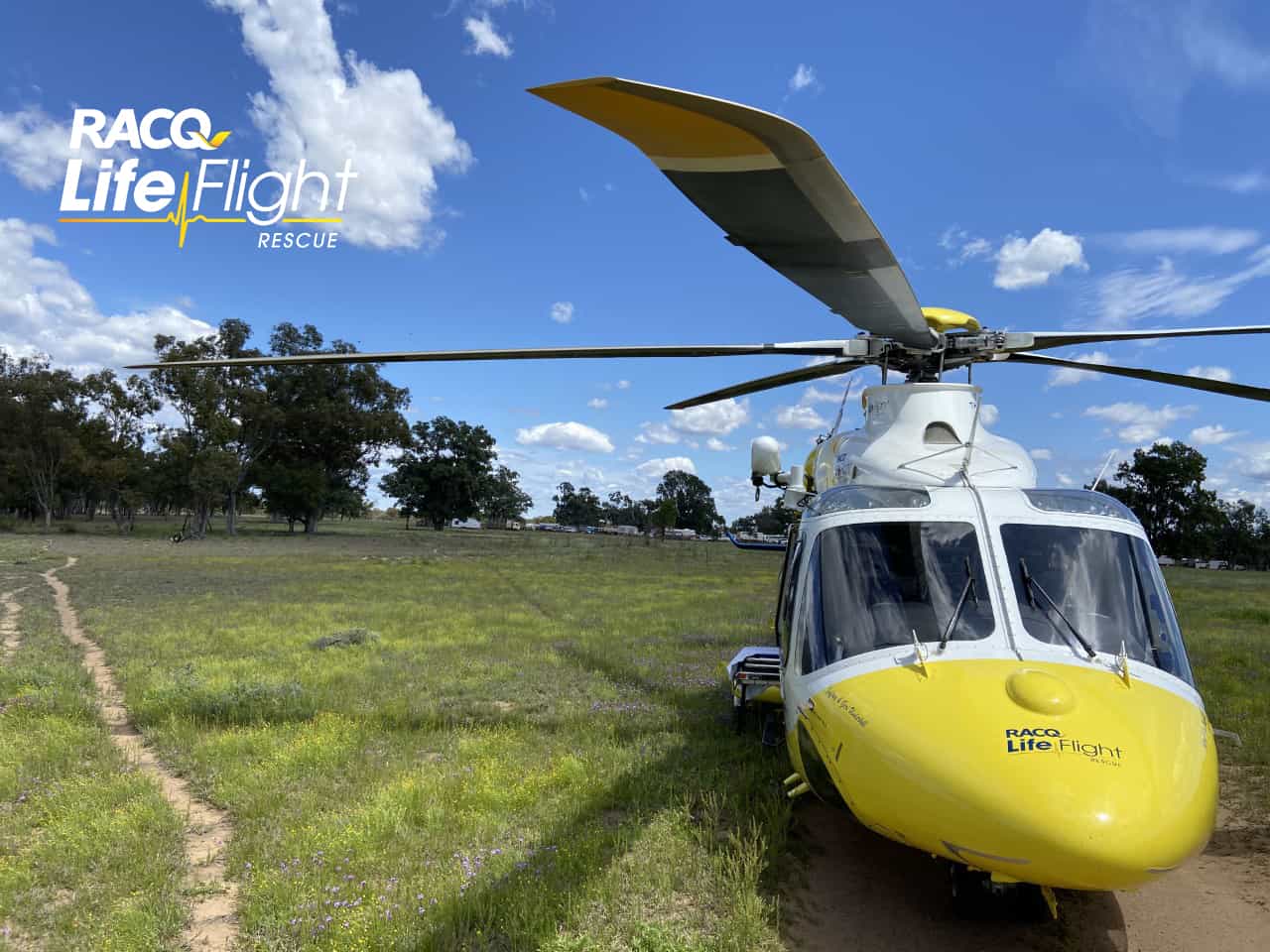 RACQ LifeFlight Rescue chopper airlifts young child with head injury ...