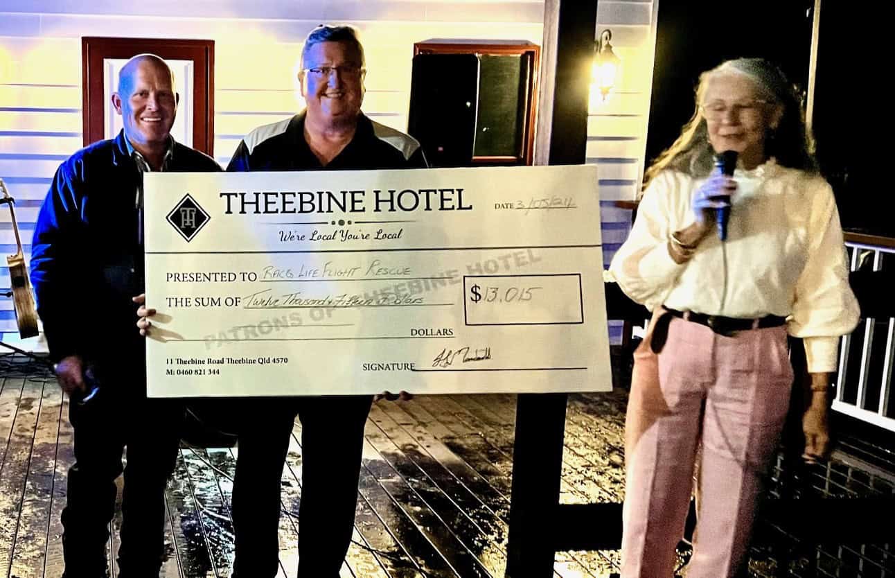 Theebine community raises $13K for LifeFlight - LifeFlight