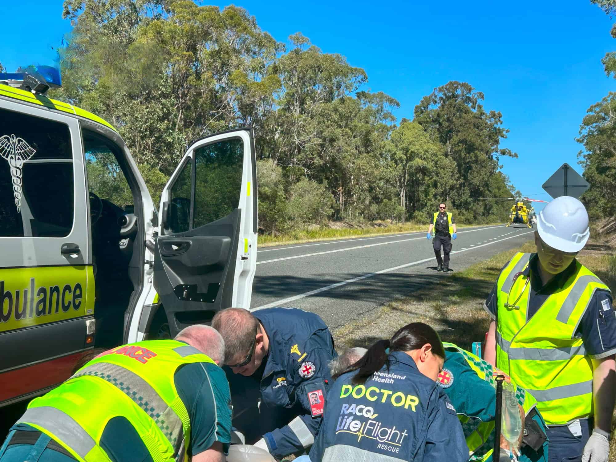 Seriously injured driver airlifted after car crashes into tree - LifeFlight