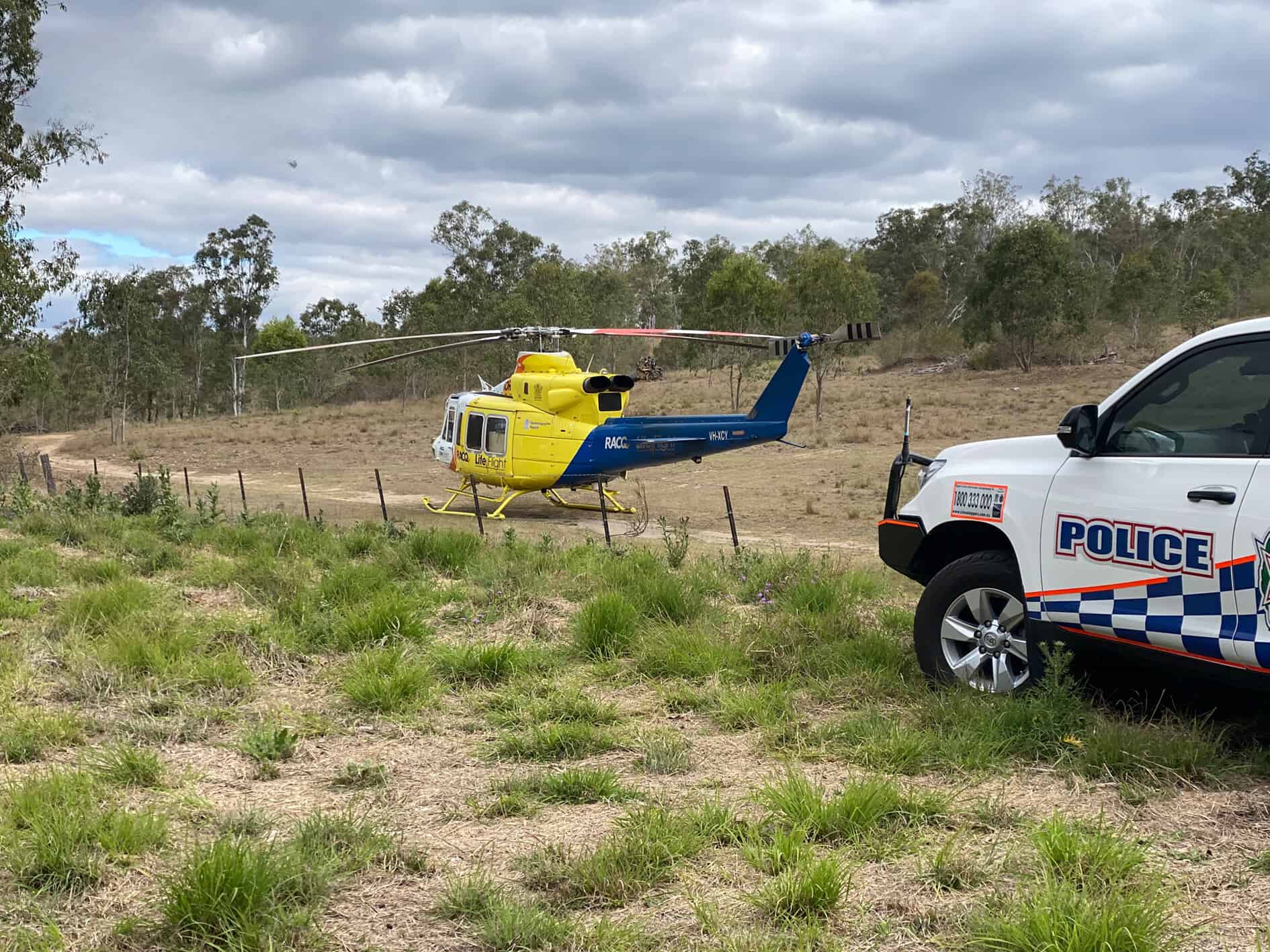 RACQ LifeFlight Rescue airlifts woman after vehicle runs off road ...