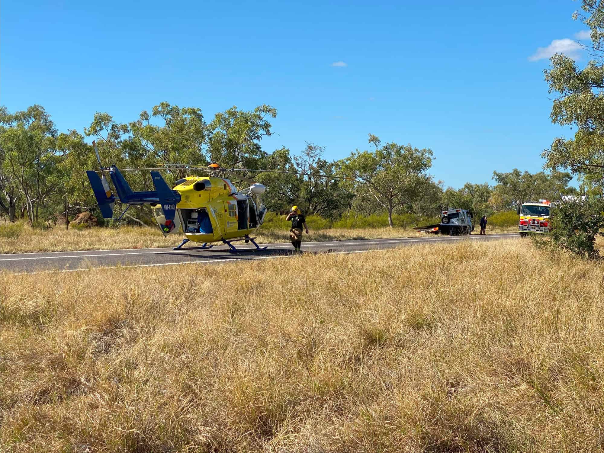 Mt Isa LifeFlight chopper airlifts 3 patients from highway crash ...