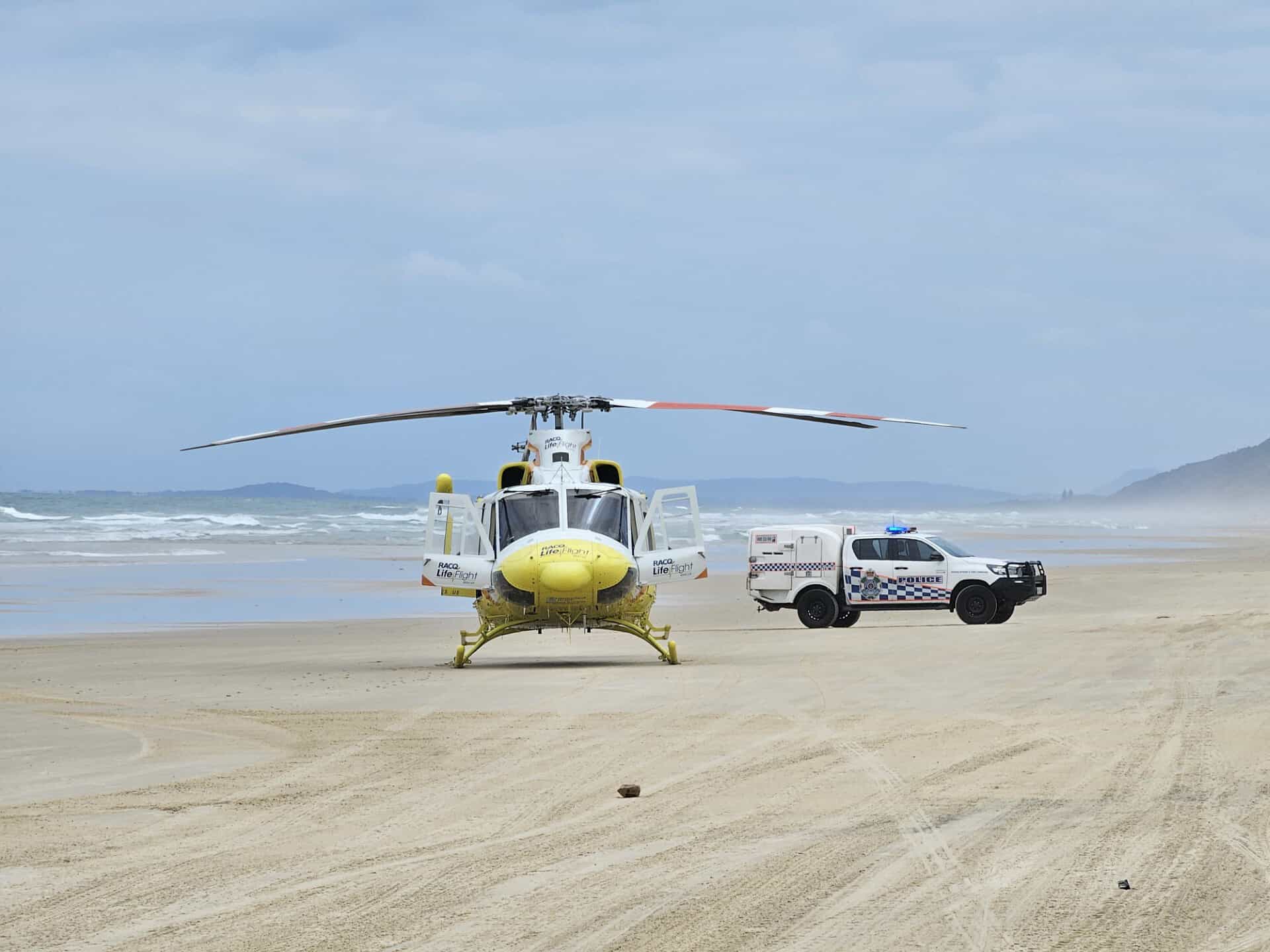RACQ LifeFlight Rescue airlifts two patients after 4WD rollover ...
