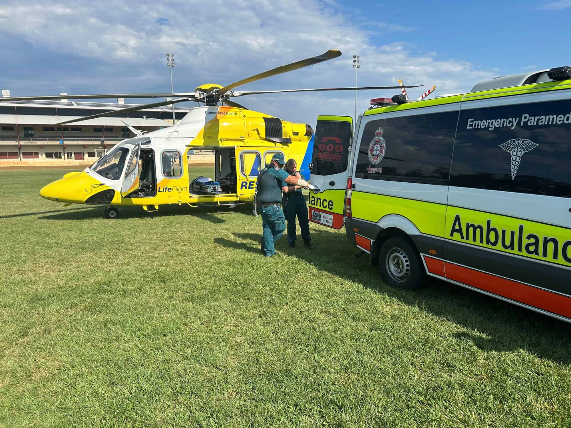 Man with head injury airlifted to LifeFlight - LifeFlight