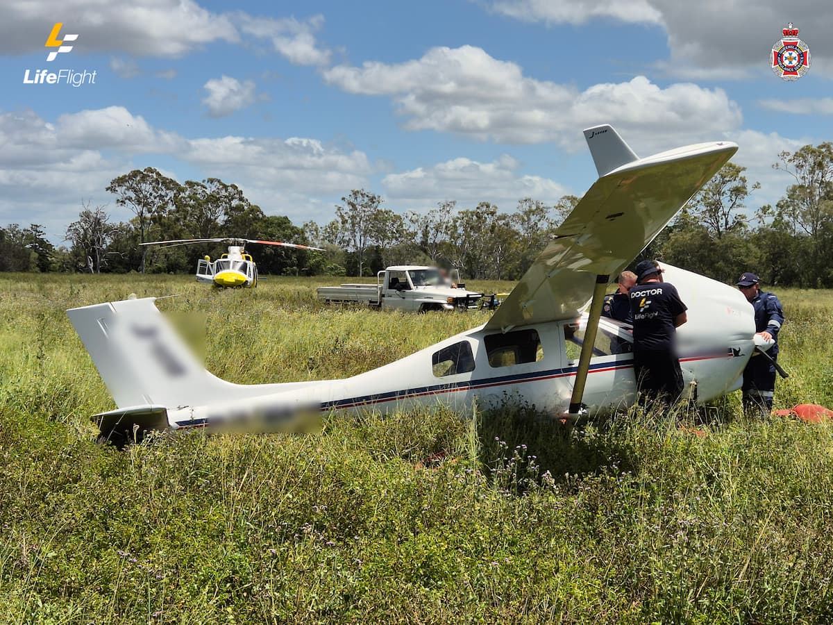 LifeFlight airlifts man after light plane crash