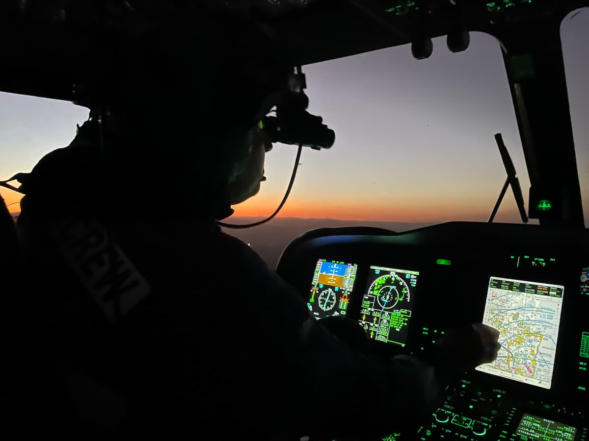 LifeFlight capability clear with night vision goggles