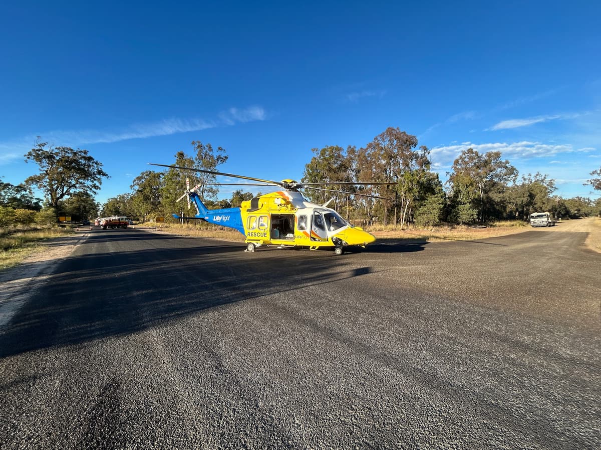 LifeFlight airlifts man after two-vehicle crash